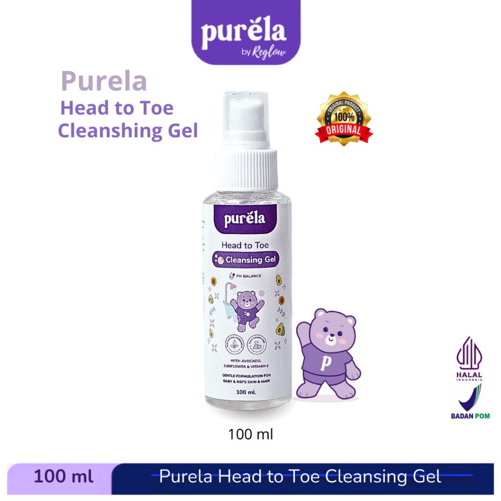 Jual Purela by Reglow Head to Toe Cleansing Gel Sabun Mandi Bayi ...