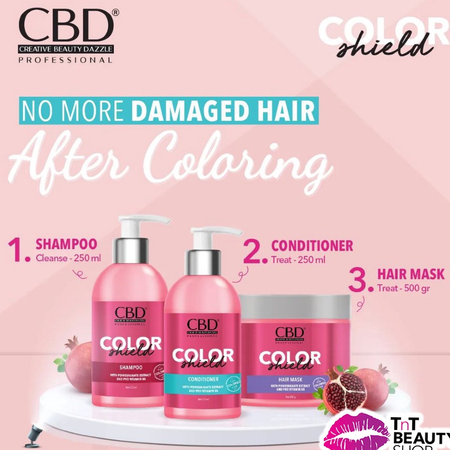 Jual Dijamin Puas CBD Color Shield Shampoo 25ml Conditioner 25ml Hair ...