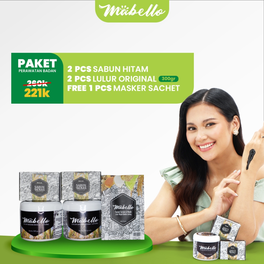 Jual MABELLO paket hemat/ Lulur hitam bedda lotong bpom & halal/aman ...