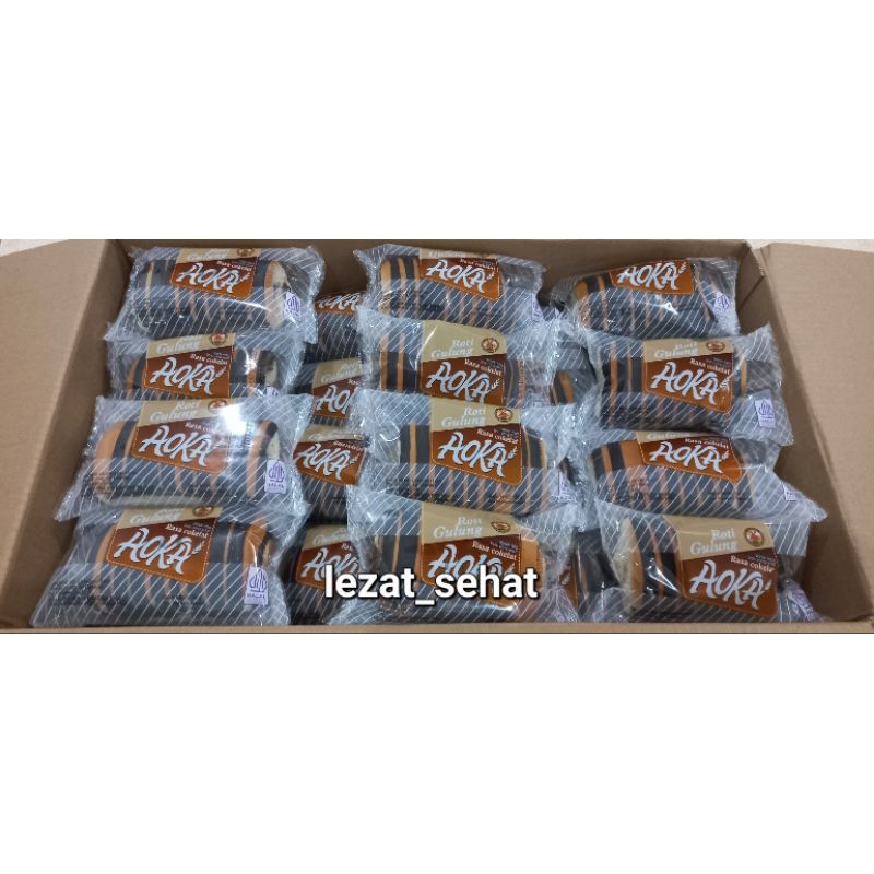 Jual Aoka Roti Gulung Varian Keju Coklat Kelapa Dan Pandan 1 Dus Isi 60
