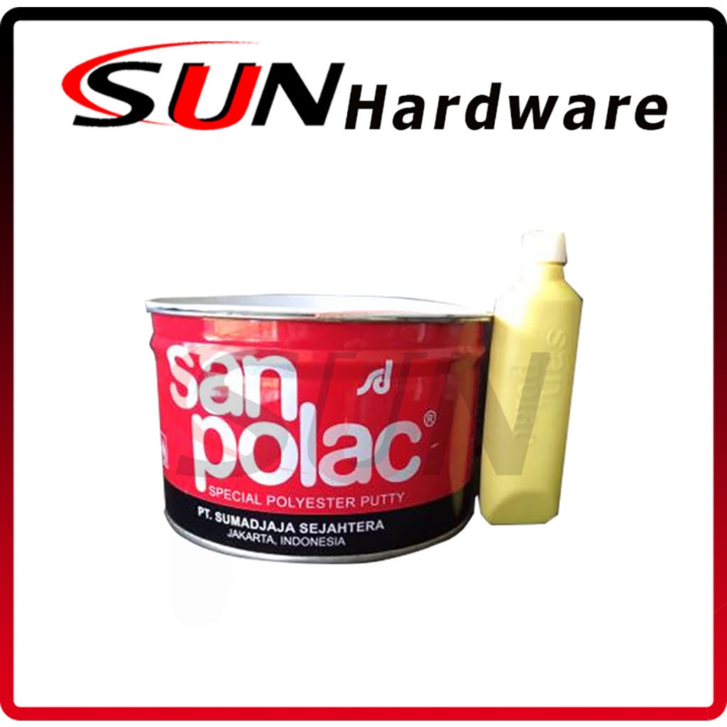 Jual Dempul San Polac Plastik 1 Kg Sanpolac Polyester Putty Mobil Motor ...