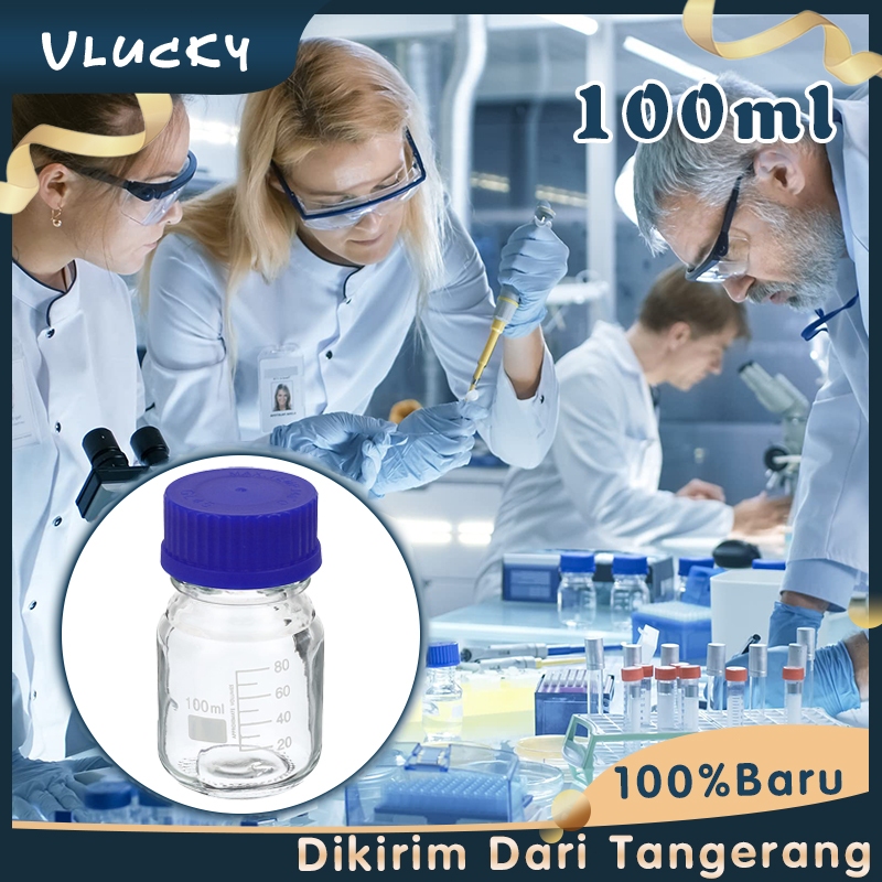 Jual Laboratory Bottle 100 ML Lab Botol Reagen Botol Sampel | Shopee Indonesia