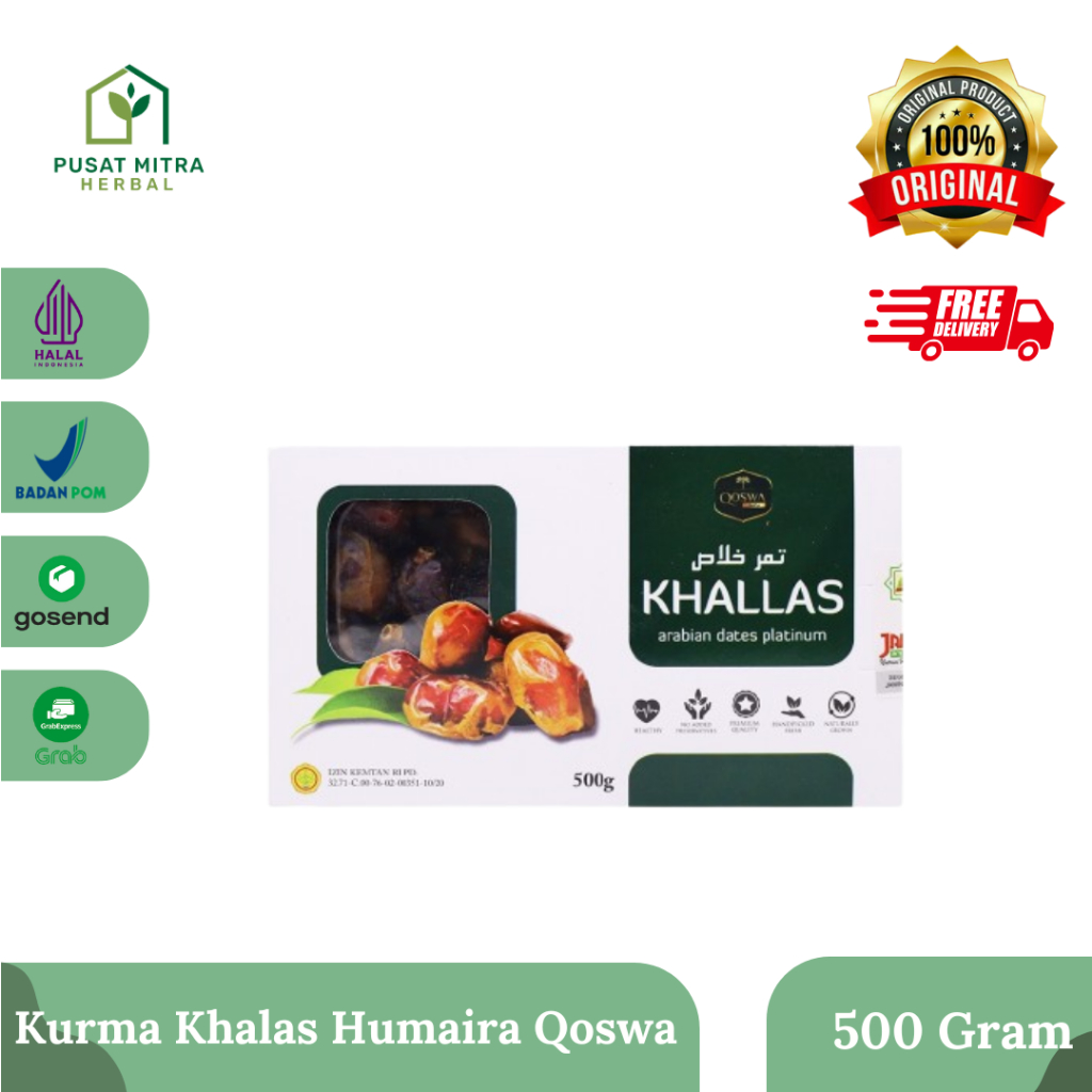 Jual Kurma Khalas Humaira Qoswa - 500 Gram | Shopee Indonesia