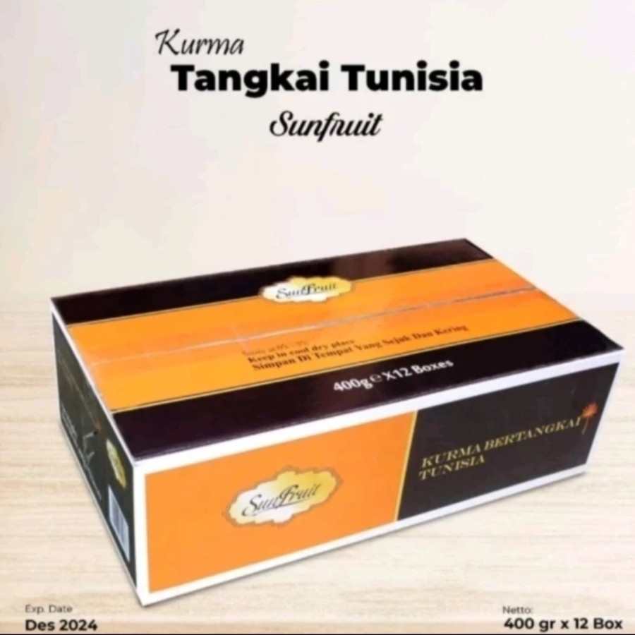 Jual Kurma Sunfruit Tunisia 1 Dus isi 12 box | Shopee Indonesia