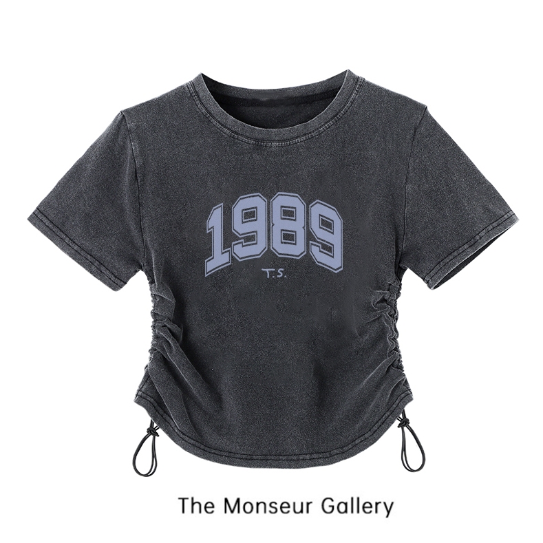 Jual The Monseur Gallery Kaos Crop Korean Retro 1989 T.S. Washed Hitam ... Jual The Monseur Gallery Kaos Crop Korean Retro 1989 T.S. Washed Hitam ...