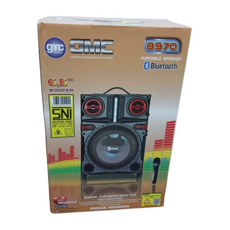 Jual SPEAKER GMC 897Q BLUETOOTH PORTABLE FREE MIC WIRELESS | Shopee ...