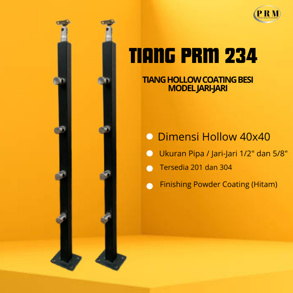 Jual TIANG MINIMALIS HOLLOW BESI COATING HITAM KULIT JERUK | Shopee ...
