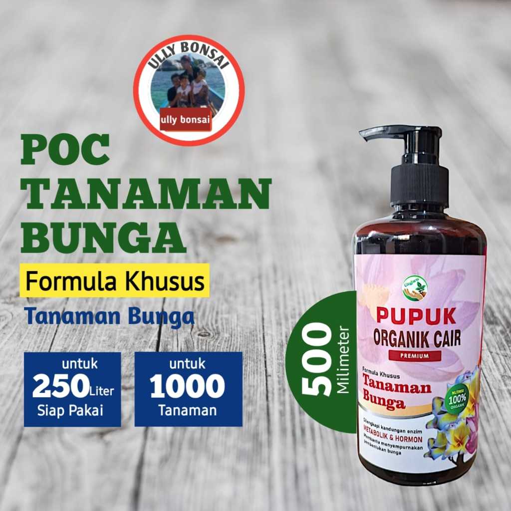 Jual Pupuk Organik Cair Tanaman Bunga 500 ml POC Cityfarm Pelebat Bunga ...