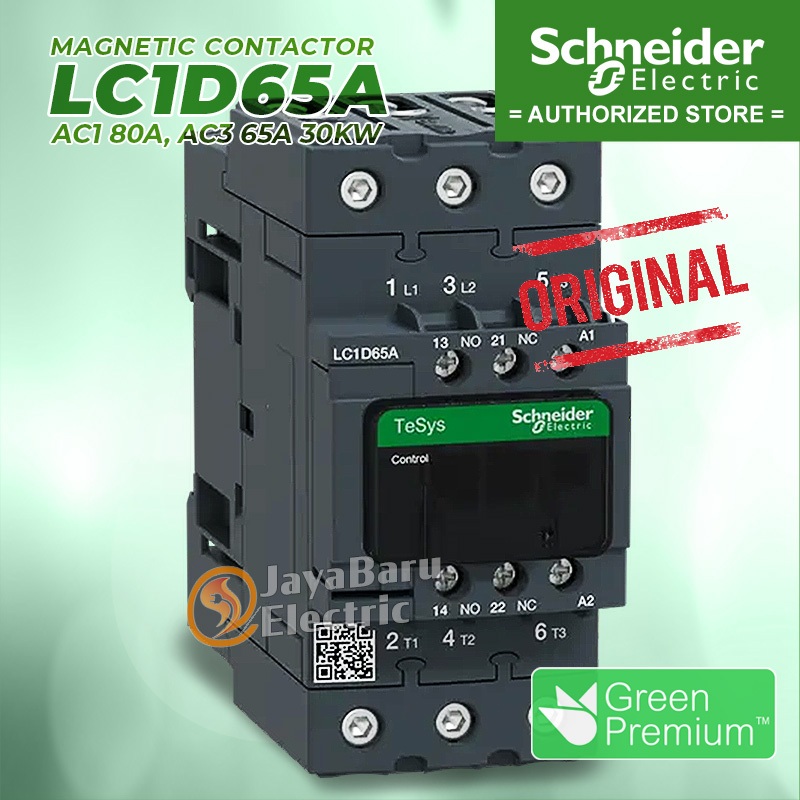 Jual Kontaktor Contactor Schneider LC1D65 LC1D65A 24V 42V 48V 110V 220V 380V LC1D65AB7 LC1D65AD7 ...