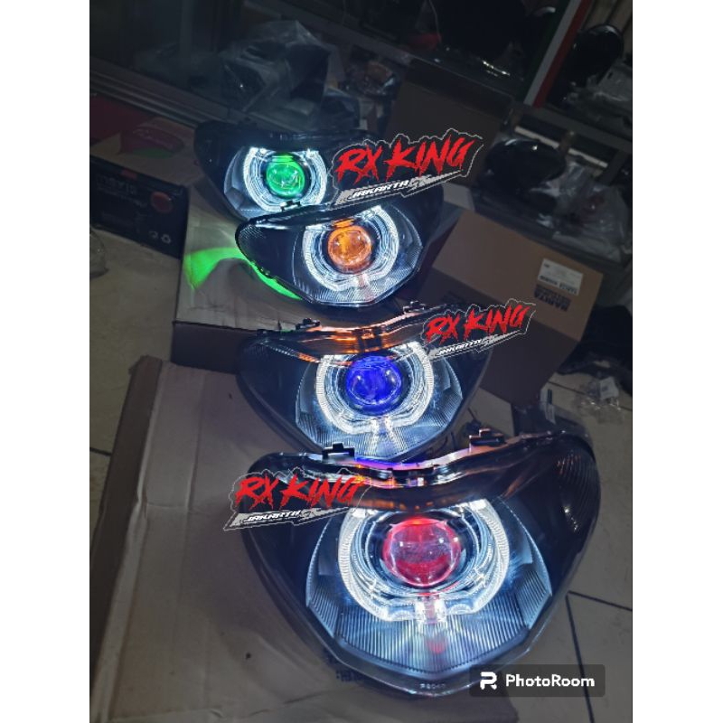 Jual lampu biled mio smile mio new biled cr7 4.inc set reflektor ...