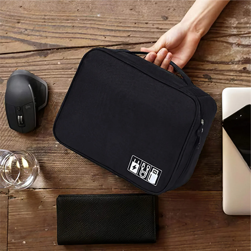 Jual YIWU RUNHUI Tas Organizer Gadget Storage Bag Waterproof 24.5x18 ...