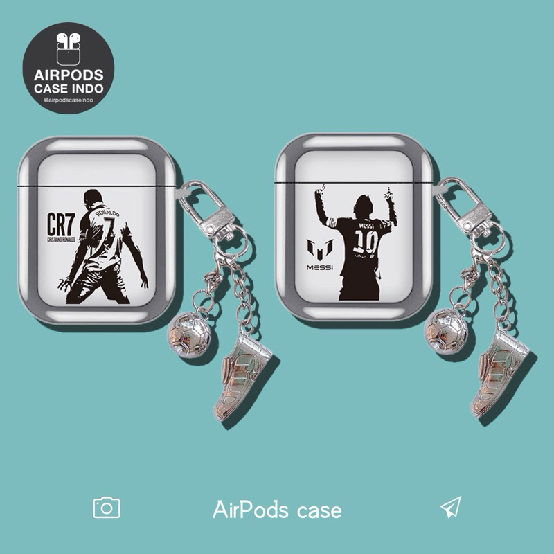 Jual Airpods Case 1 2 3 Pro 2 Lionel Messi Cr7 Soft Case | Shopee Indonesia