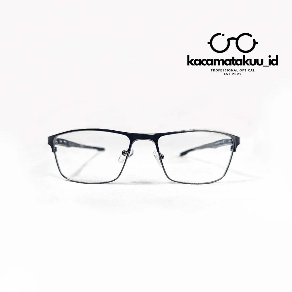 Jual Kacamatakuu Frame Pria Model Kotak Besi FREE Box + Lap Microfiber ...