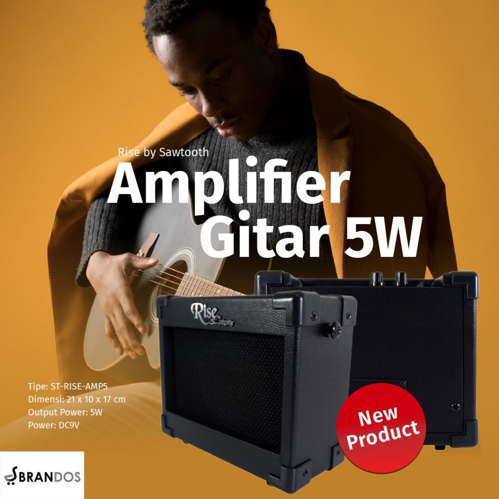 Jual Amplifier Gitar RISE by SAWTOOTH 5W Power Elektrik Listrik Akustik ...