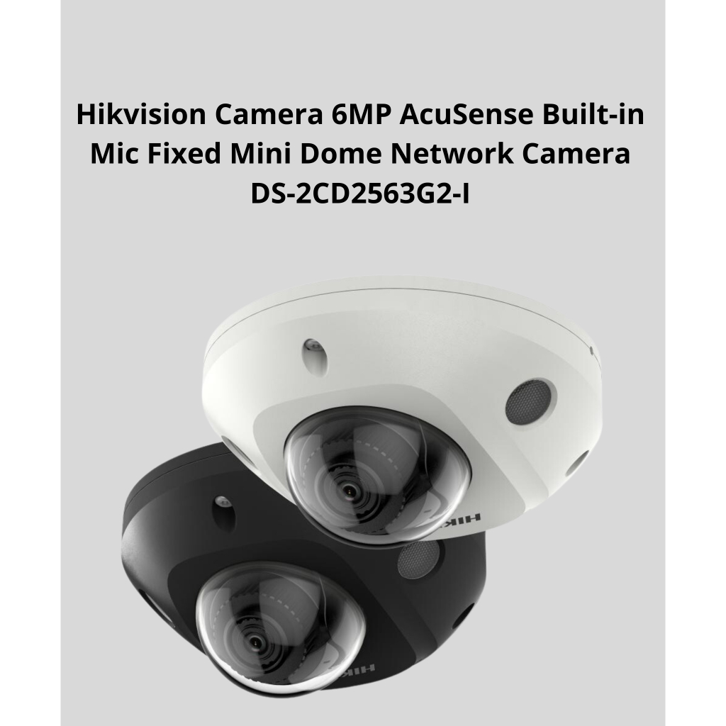 Jual Hikvision Camera 6MP AcuSense Built-in Mic Fixed Mini Dome Network ...