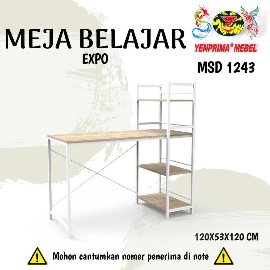 Jual [YENPRIMA] Meja Belajar Expo MSD 1243 / Meja Belajar Besi | Shopee ...
