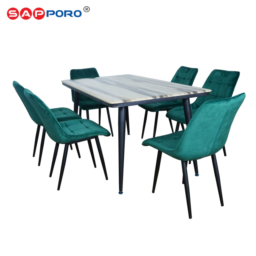 Jual SAPPORO CASTELLO - Meja Makan Set Marmer | Dining Set Marmer ...