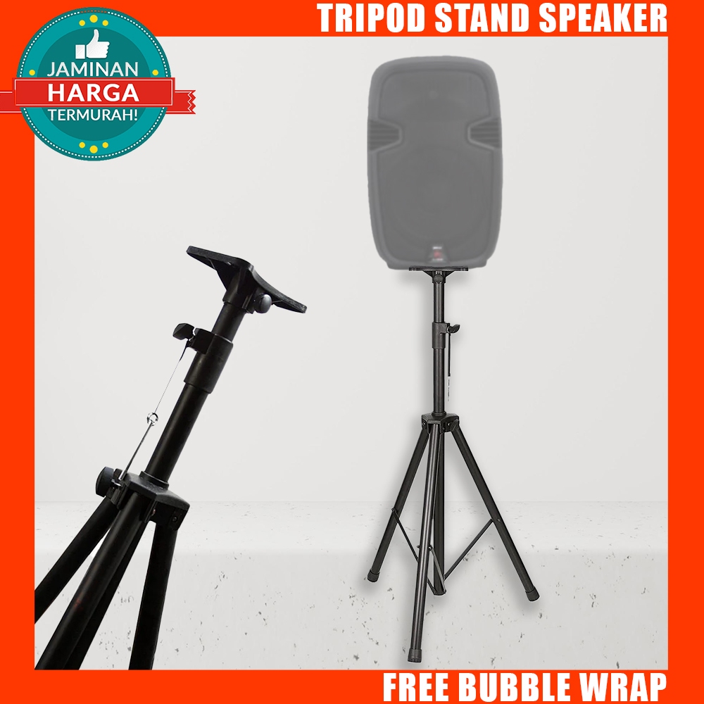 Jual Tripod Stand Speaker Audio System 8-15 Inch Tiang 1.8M Besi - Black | Shopee Indonesia
