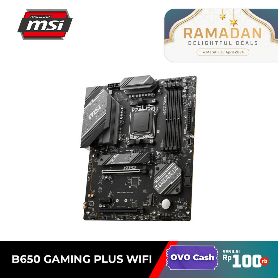 Jual MSI B650 GAMING PLUS WIFI | Motherboard AMD B650 AM5 DDR5 ATX ...