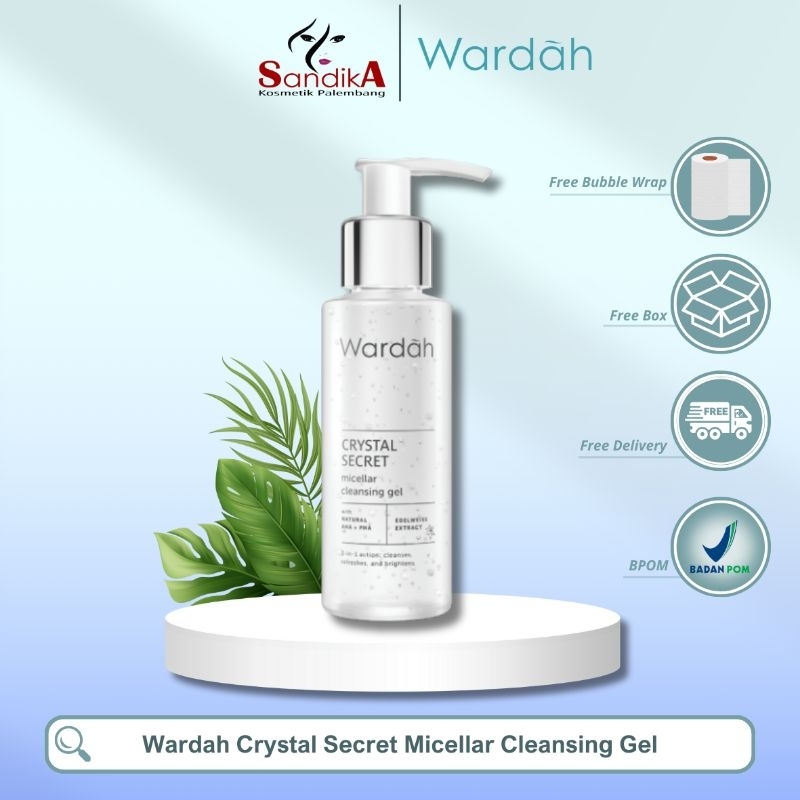 Jual WARDAH CRYSTAL SECRET Micellar Cleansing Gel 95mL | Shopee Indonesia