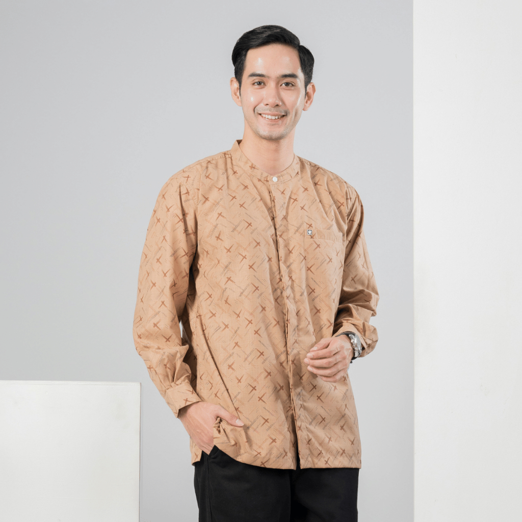 Jual Muslimadani Baju Kemeja Koko YARHAM Katun Printing Pakaian Muslim ...