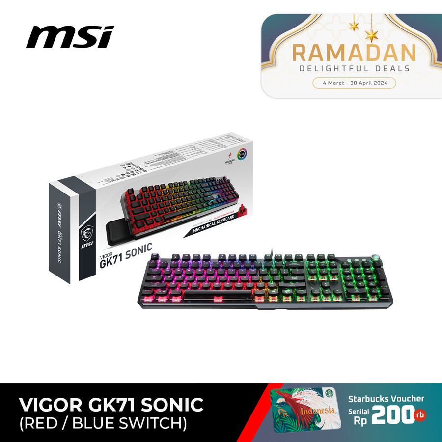 Jual MSI VIGOR GK71 SONIC GAMING KEYBOARD | Shopee Indonesia