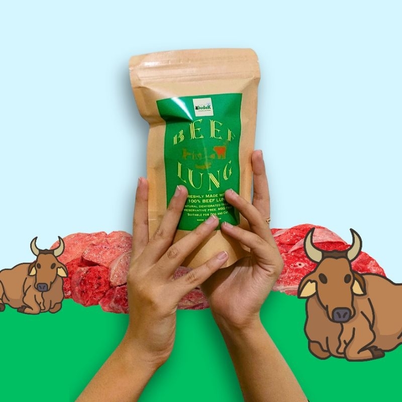 Jual DedeK BEEF LUNG |Cemilan Anjing | Paru-Paru Sapi| 40g | Shopee ...