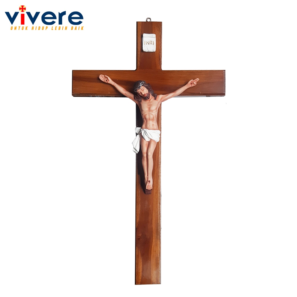 Jual Salib Yesus Kayu Jati 50 cm | Shopee Indonesia