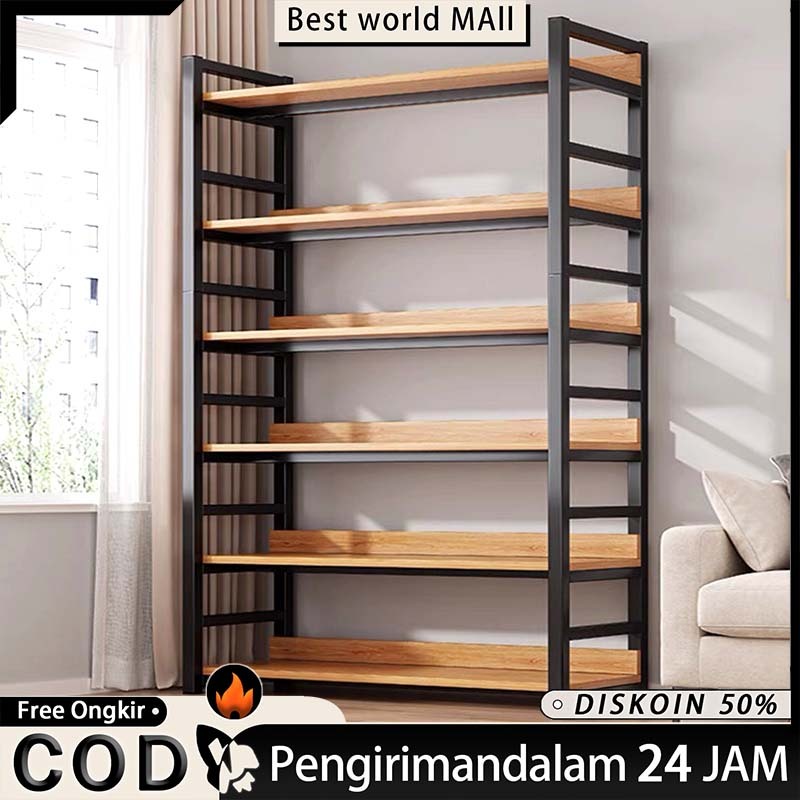 Jual BEST Rak Buku Rak Besi Siku Lubang Rak Gudang Rak Serbaguna Besi ...