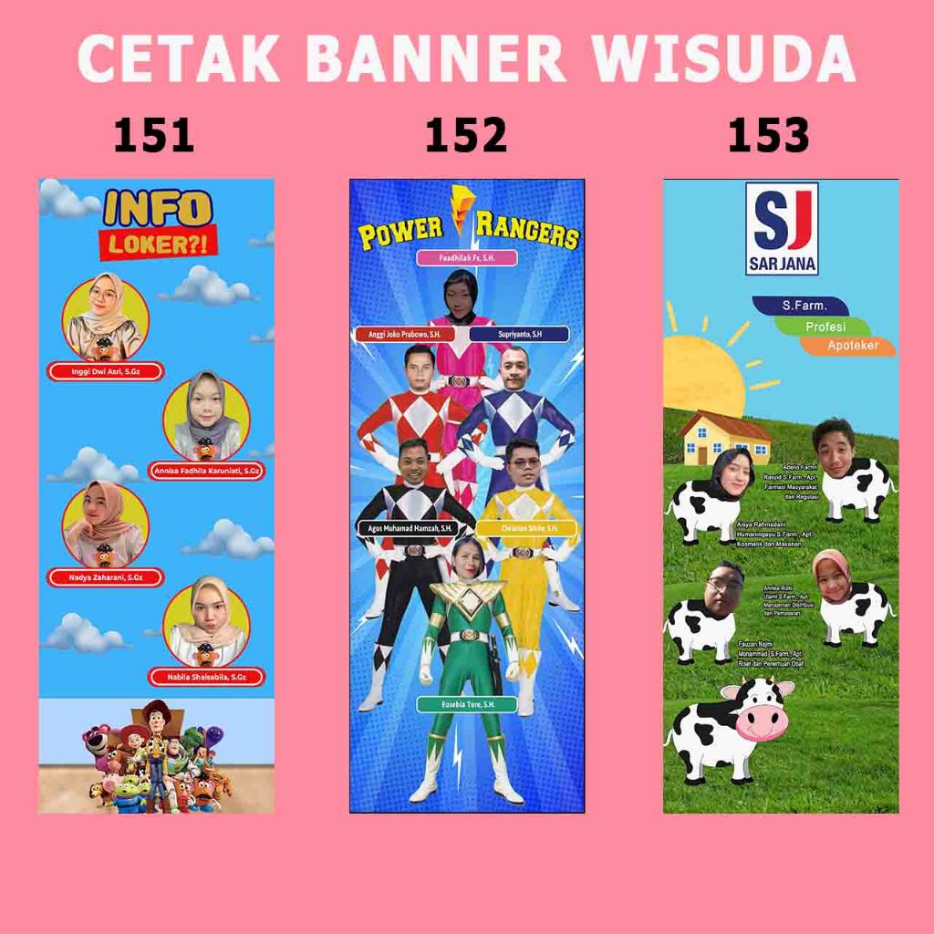 Jual Cetak X Banner Wisuda Congratulations Protokol Kesehatan Prokes ...