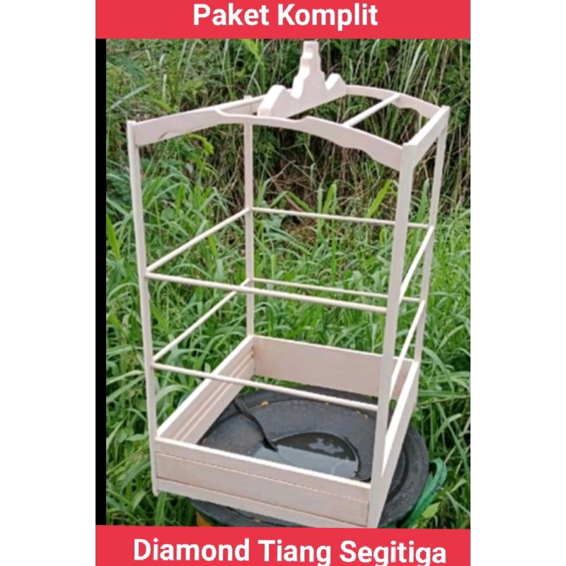Jual Sangkar diamond ambrukan Tiang Segitiga / tiang oval PAKET KOMPLIT ...