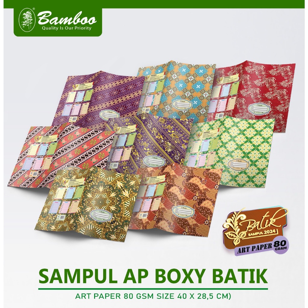 Jual Bamboo Sampul Art Paper Boxy Batik 18x25cm (20 Lbr) | Shopee Indonesia
