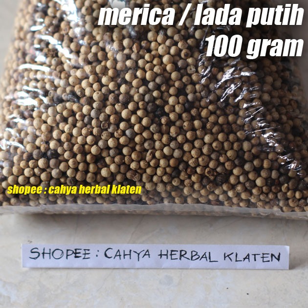 Jual Merica Lada Putih 100 Gram Butir Bulat | Shopee Indonesia