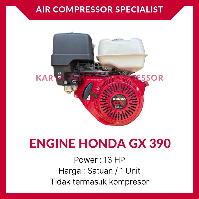 Jual Mesin Engine Bensin Tarik Kompresor HONDA GX 390 (13 HP) | Shopee Indonesia
