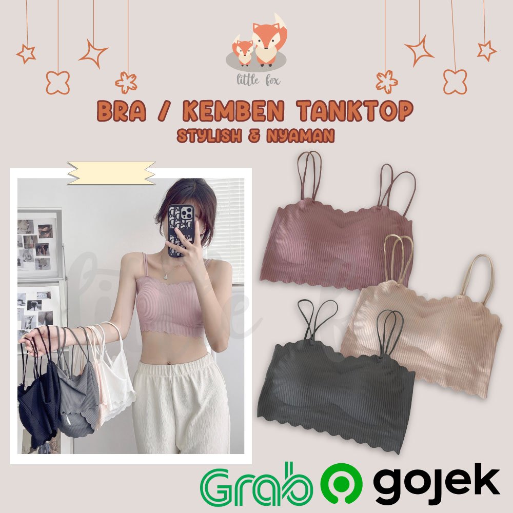 Jual Kemben Bra Seamless Korean Tank Top Bralette Pakaian Dalam Wanita ...