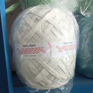 Jual TALI PLASTIK RAFIA PUTIH 1 ROLL 1 KG | Shopee Indonesia