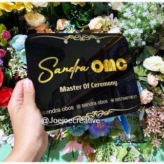 Jual Cue Card MC Akrilik murah premium costum untuk pembawa acara ...