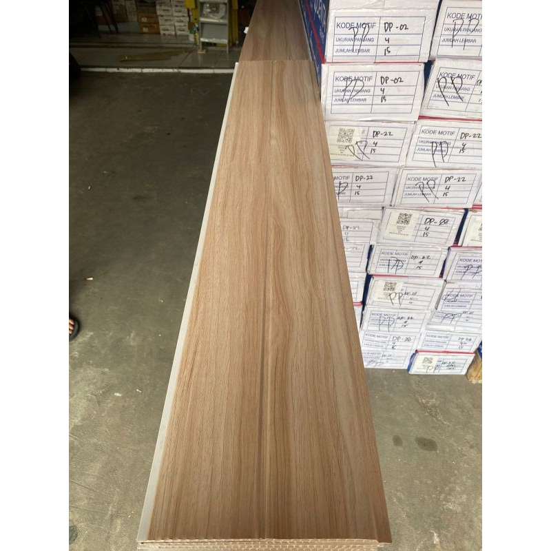 Jual Plafon PVC serat kayu coklat muda natt doff Wb 9 natt | Shopee ...