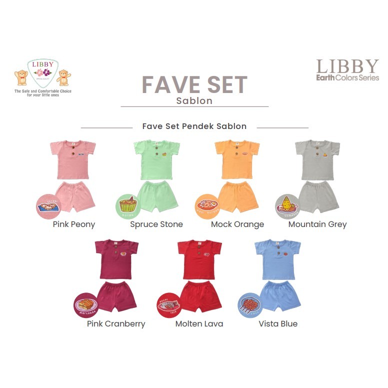 Jual LIBBY Baby FAVE Set (( PENDEK )) Setelan Anak Polos Warna ...