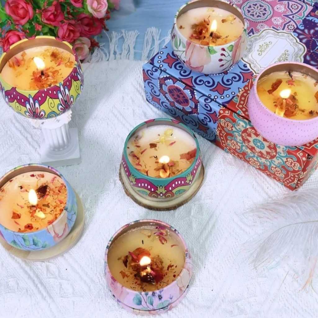 Jual Lilin Aromaterapi Bunga Kering New Dry Flower Scanted Cendle Aroma ...