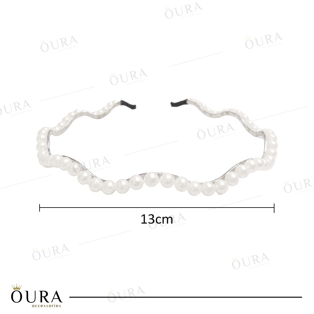 Jual Bando Mutiara Korea Bandana Dewasa Berlian Korean Pearl Headband ...