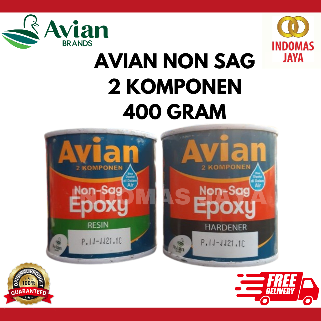 Jual LEM AVIAN NON SAG 2 KOMPONEN 400 GRAM X 2 KLG | Shopee Indonesia