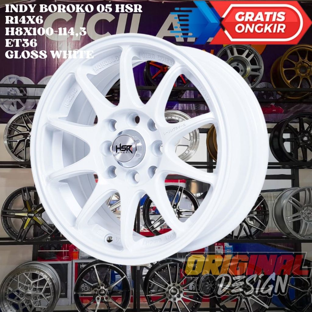 Jual Velg Pelek Mobil Karimun , Air EV , Evalia , Atoz , HSR INDY RING 14 R14 | Shopee Indonesia