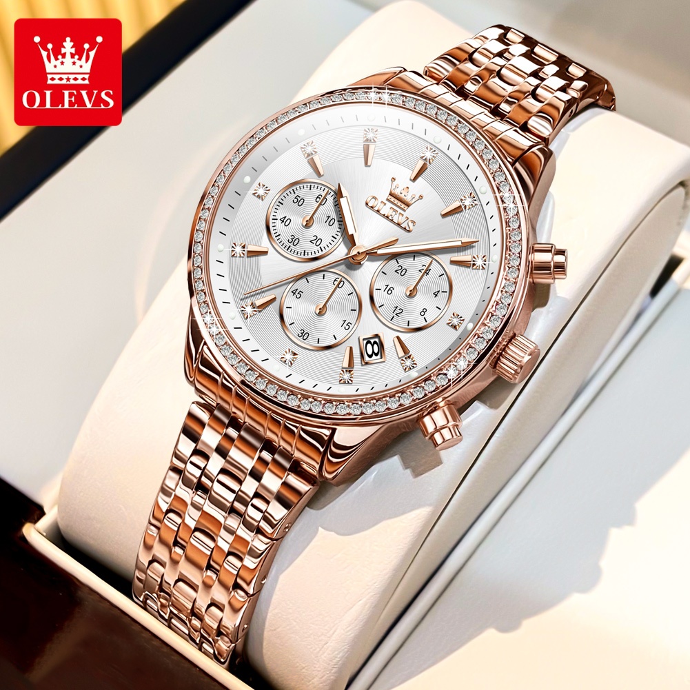 Jual OLEVS Jam Tangan Wanita Anti Air Original Cantik Busana Bisnis ...