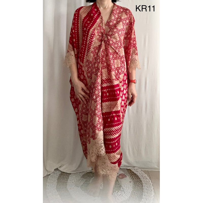 Jual Kaftan Batik Renda / Kaftan Lace EID Raya Collection | Shopee ...