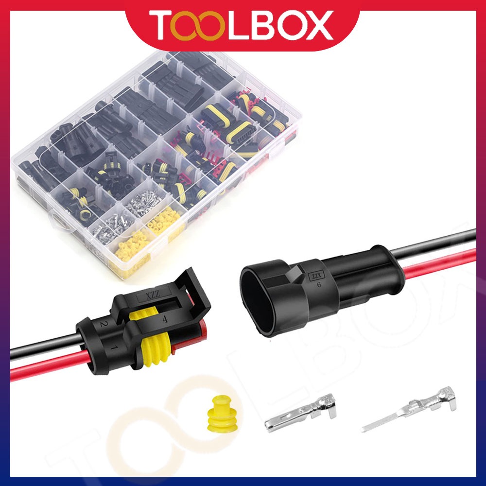 Jual Toolbox 708/352/240 Pcs Soket Kabel Motor Mobil 1 2 3 4 5 6 Pin ...