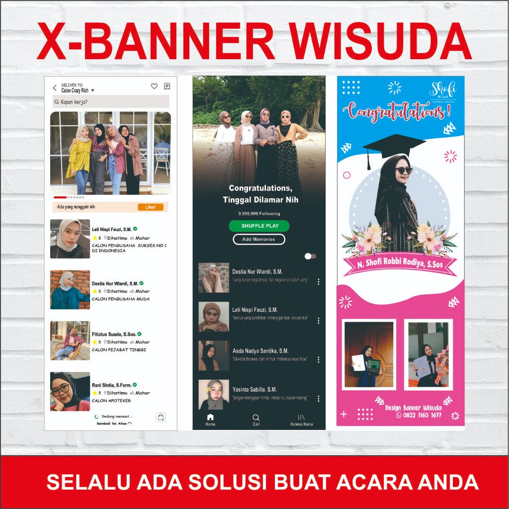 Jual Cetak Print Custom X Banner Y Banner Flexi Korcin FREE DESIGN ...
