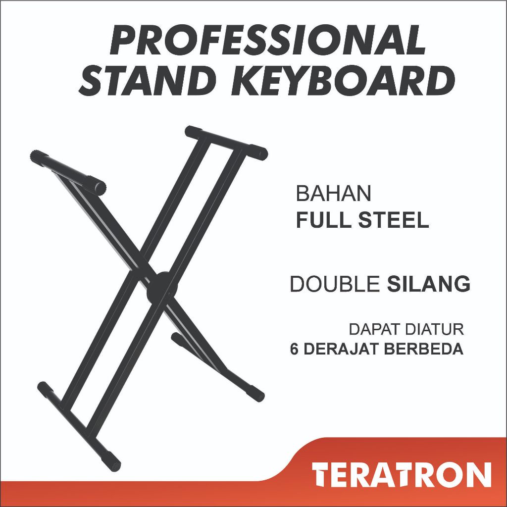 Jual Stand Keyboard Double Pen Lock Off | CAGAK DUDUKAN PIANO ORGEN ...