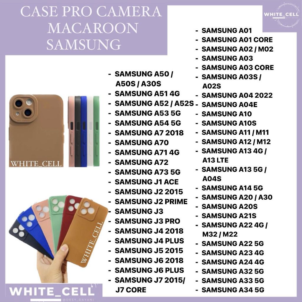 Jual CASE PRO CAMERA 3D SAMSUNG A01 A01 CORE A02 M02 A03 A03 CORE A03S A02S A04 2022 A04E A10 ...