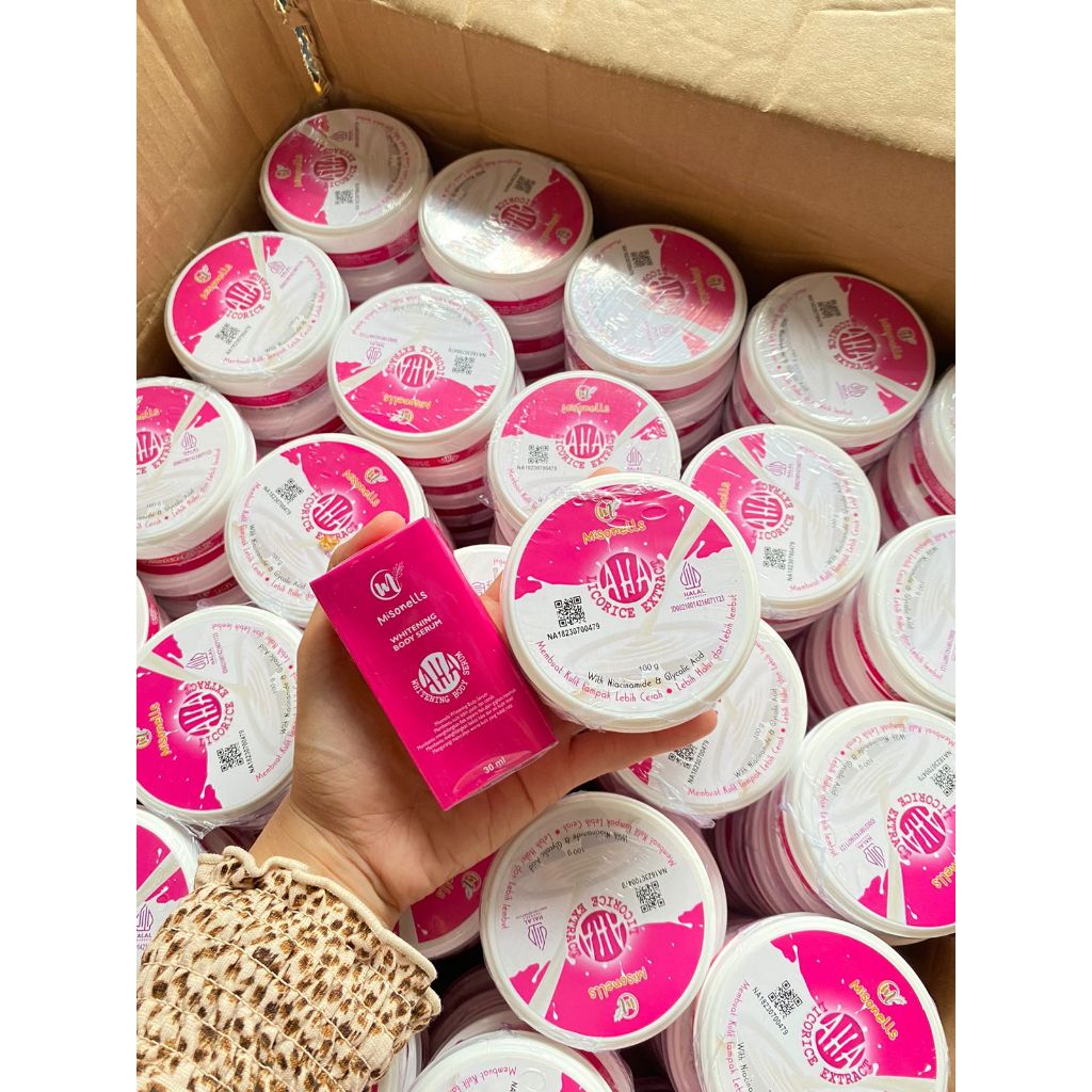 Jual Misonells Aha Body Serum Bleaching ORIGINAL | Shopee Indonesia